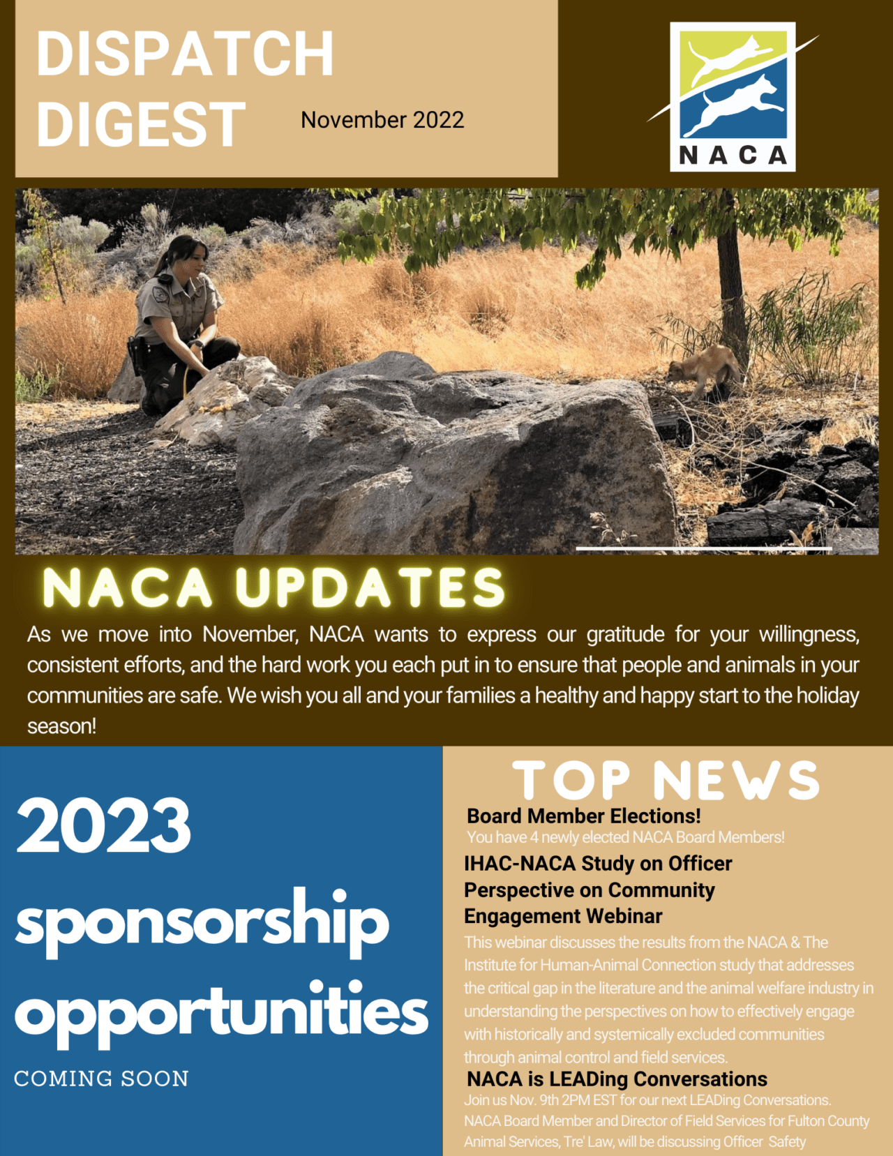 November 2022 Dispatch Digest - National Animal Care & Control Association