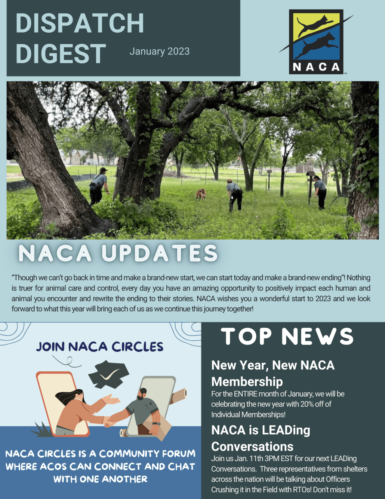January 2023 Dispatch Digest - National Animal Care & Control Association